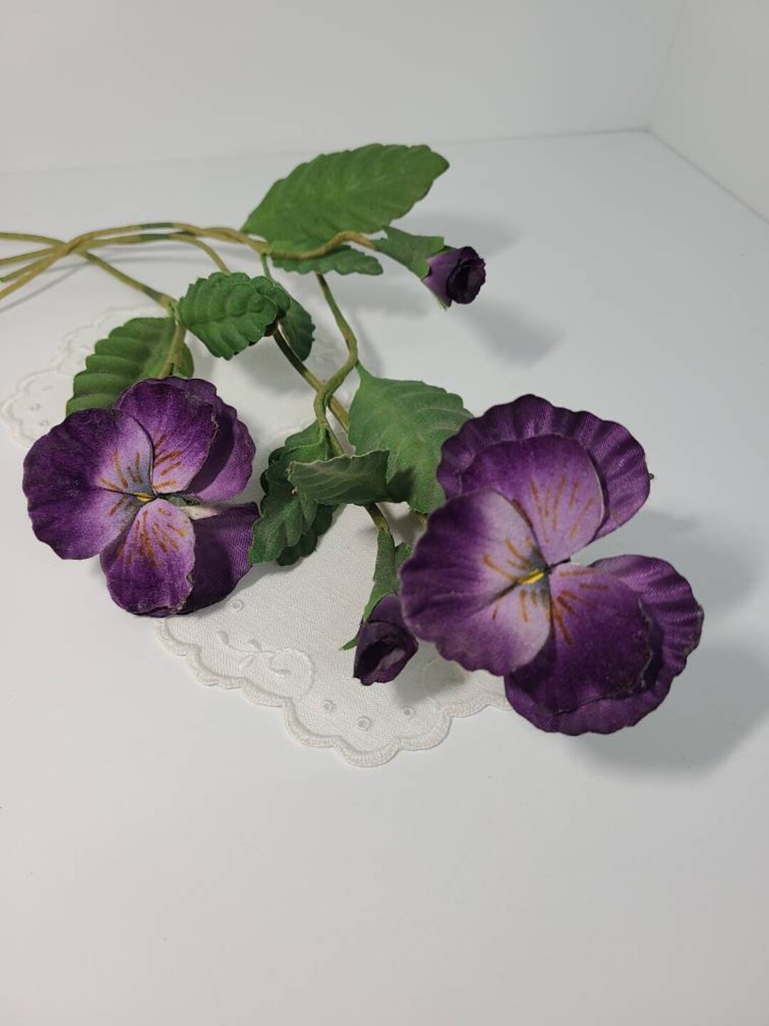 Vintage Pansy Stems. Purple Pansy Flower Millinery Stems. - Etsy
