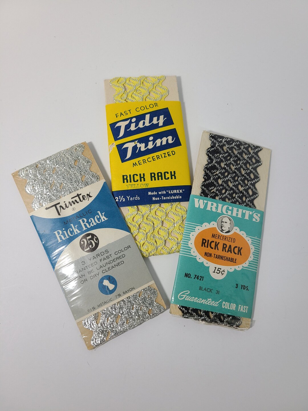 Vintage Rick Rack. Metallic and Cotton Rick Rack. Assorted Lot - Etsy