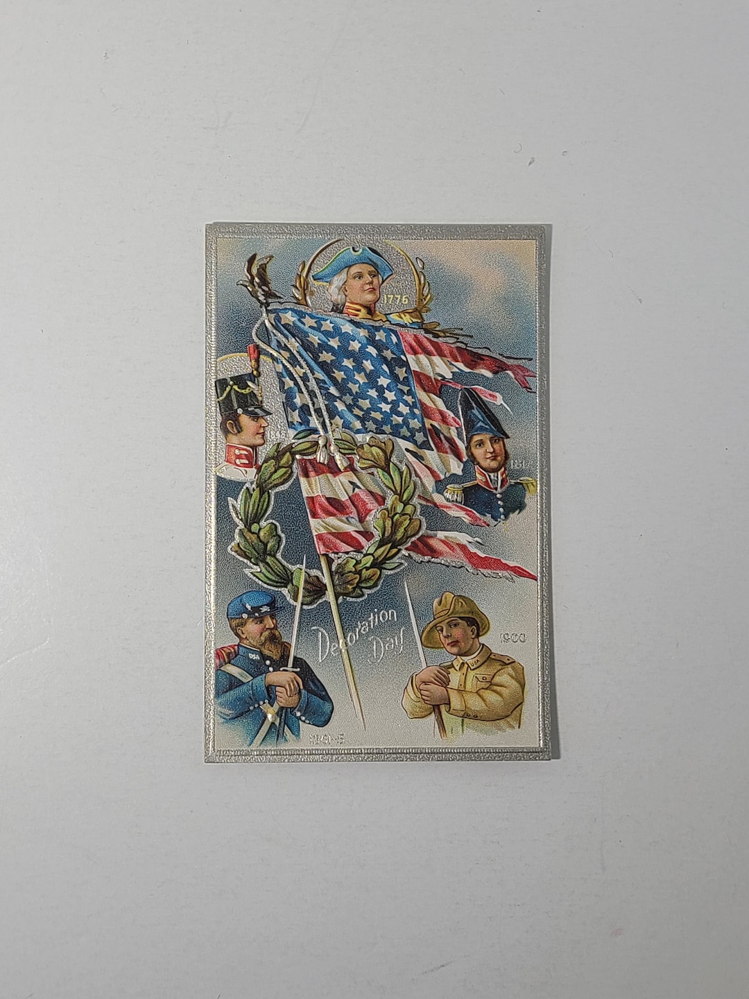 Antique Patriotic Postcard Decoration Day. NCA Series No 3. GAR Veteran ...