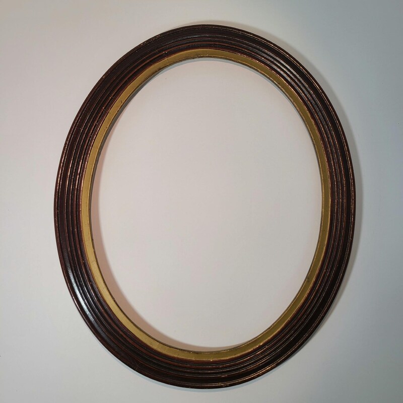 Vintage Oval Frame - Etsy