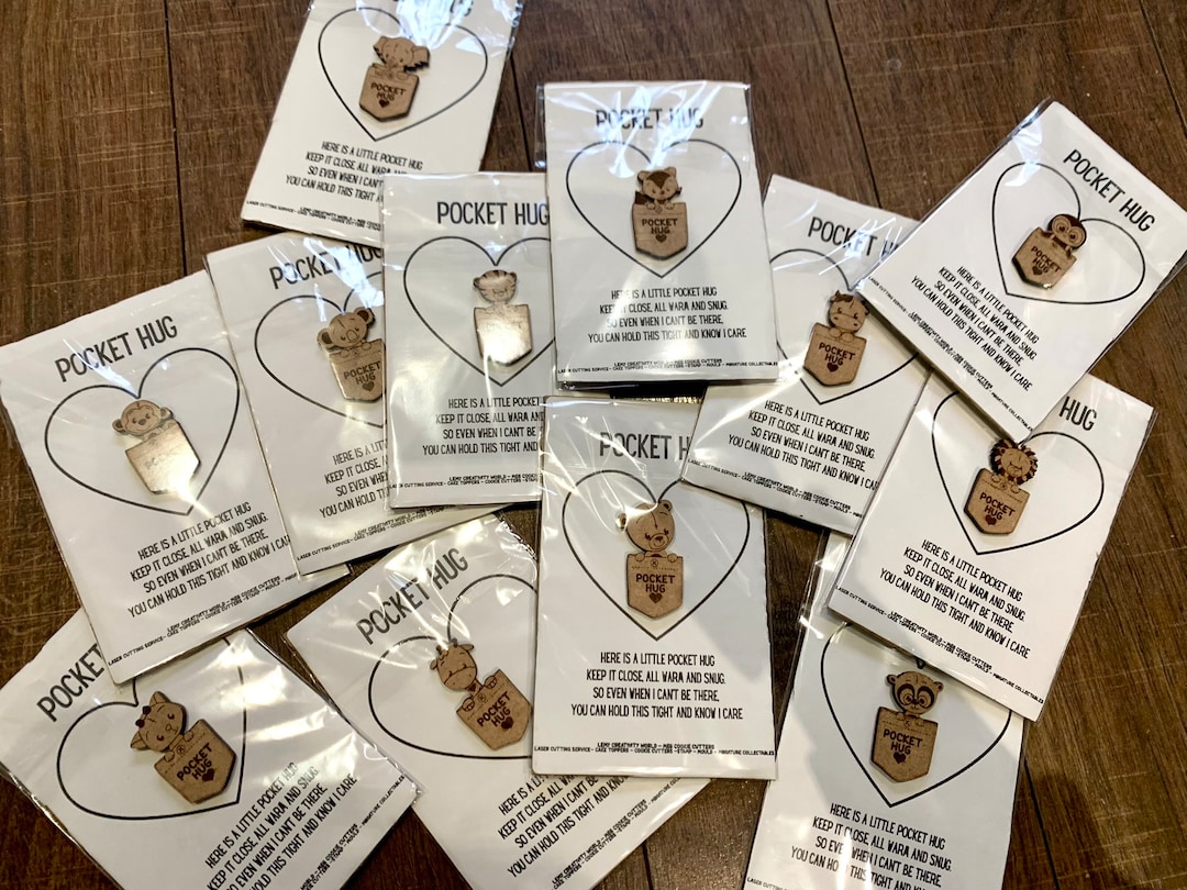 Digital File of Pocket Hug Animals Laser Cut Svg - Etsy