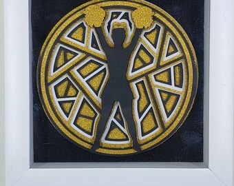Cheerleader Shadow Box - Etsy