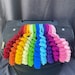 Crochet Luggage Identifier Hyperbolic Curlicue Fringe Bag Tag Spiral ...