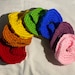 Crochet Luggage Identifier Hyperbolic Curlicue Fringe Bag Tag Spiral ...