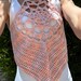 Crochet Luggage Identifier Hyperbolic Curlicue Fringe Bag Tag Spiral ...