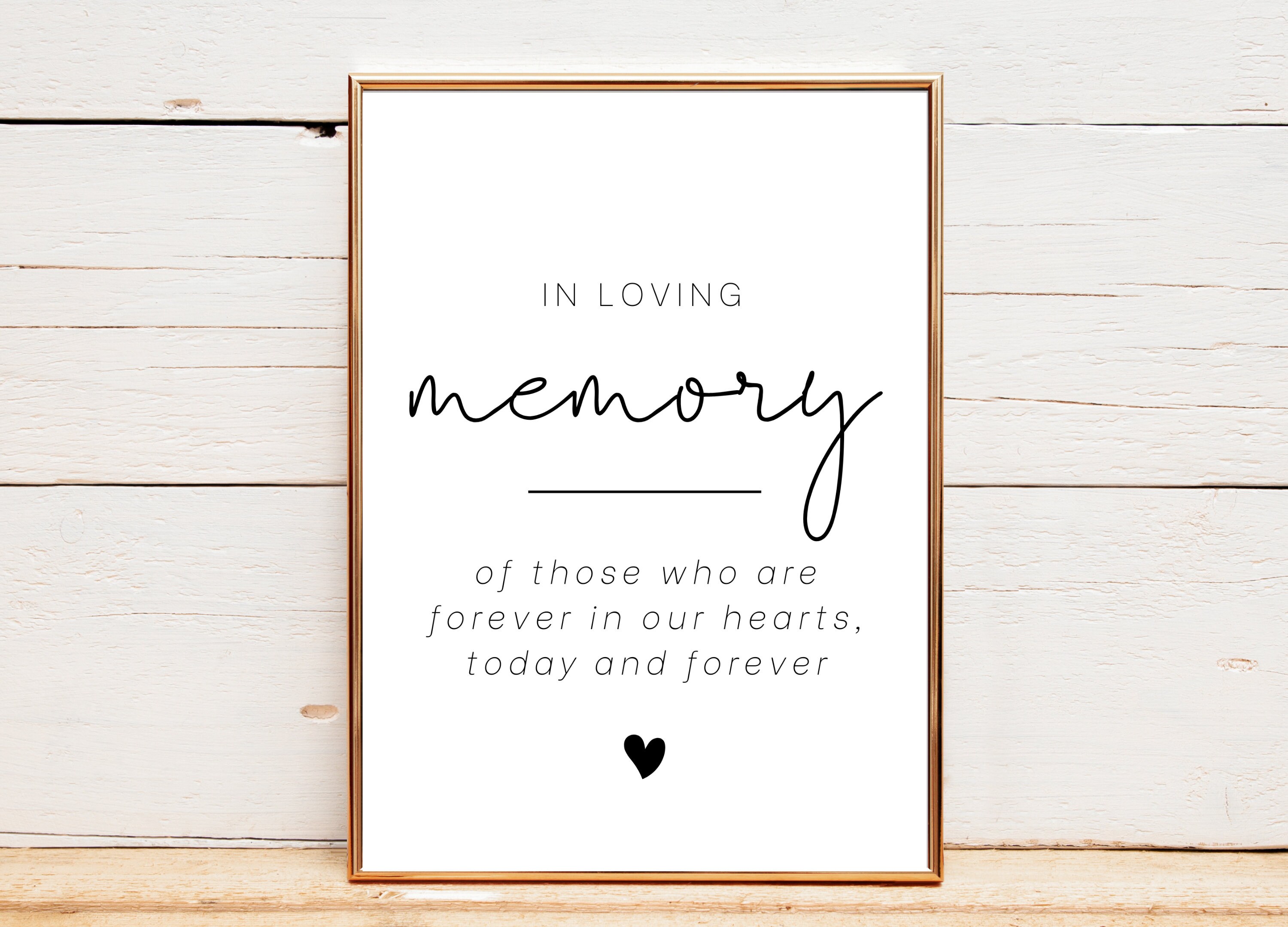 In Loving Memory Wedding Sign Memorial Sign for Wedding in - Etsy Canada
