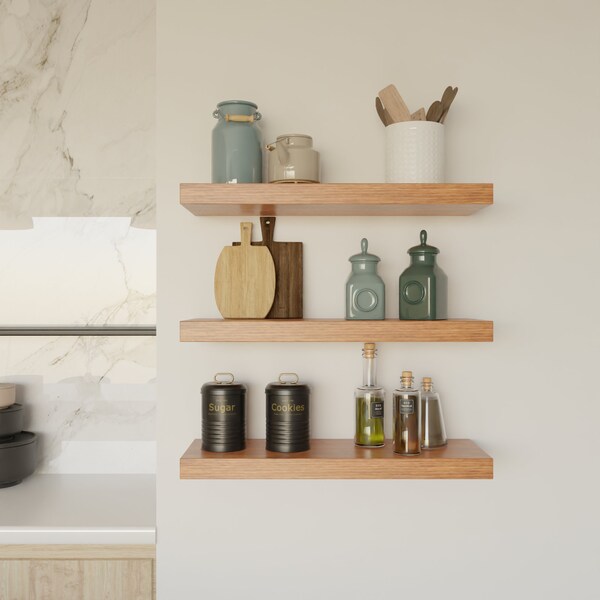 Floating Kitchen Shelves - Etsy