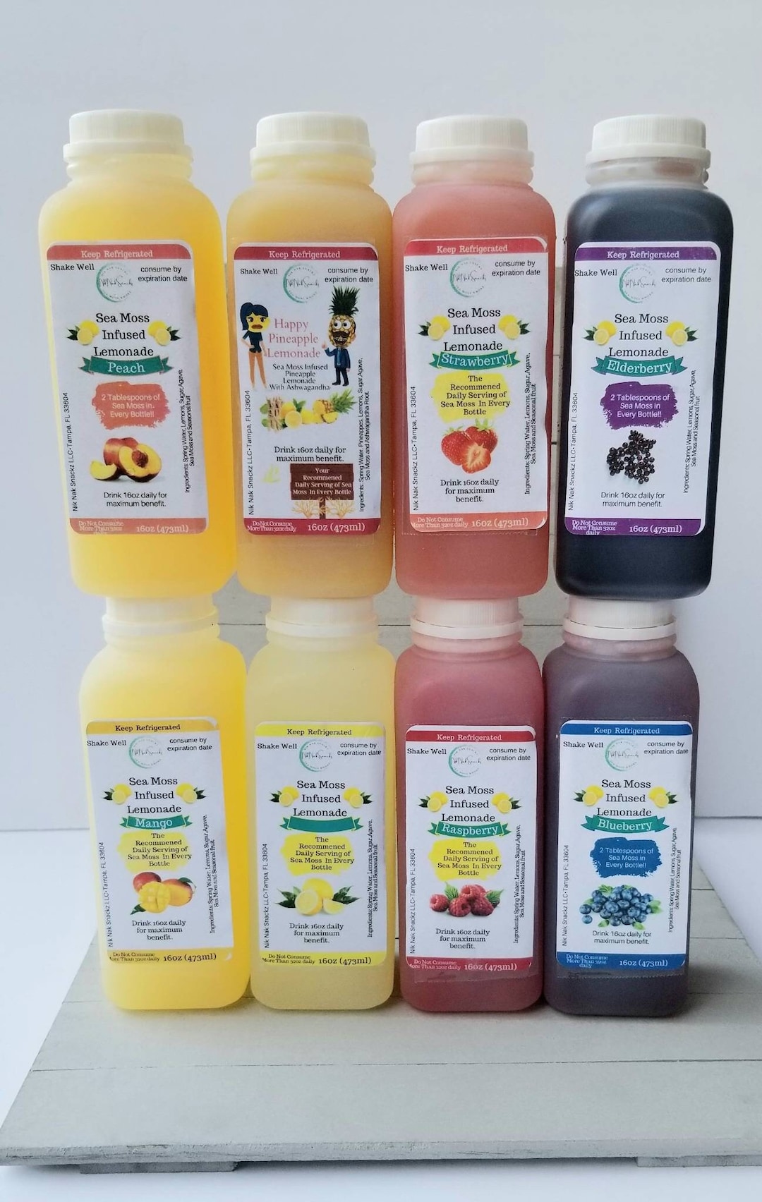 Sea Moss Infused Drinks** 8 Pack (8)-16oz Bottles. - Etsy