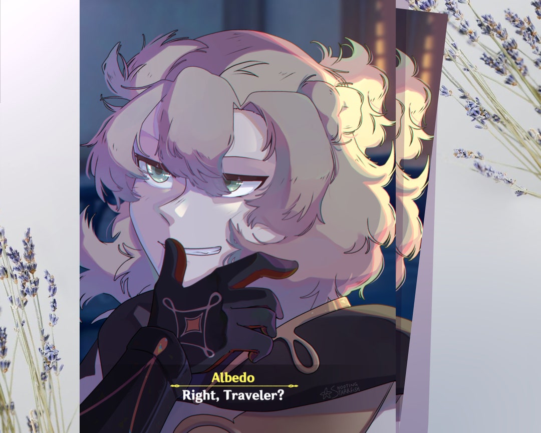 Genshin Impact Print Sus Albedo - Etsy