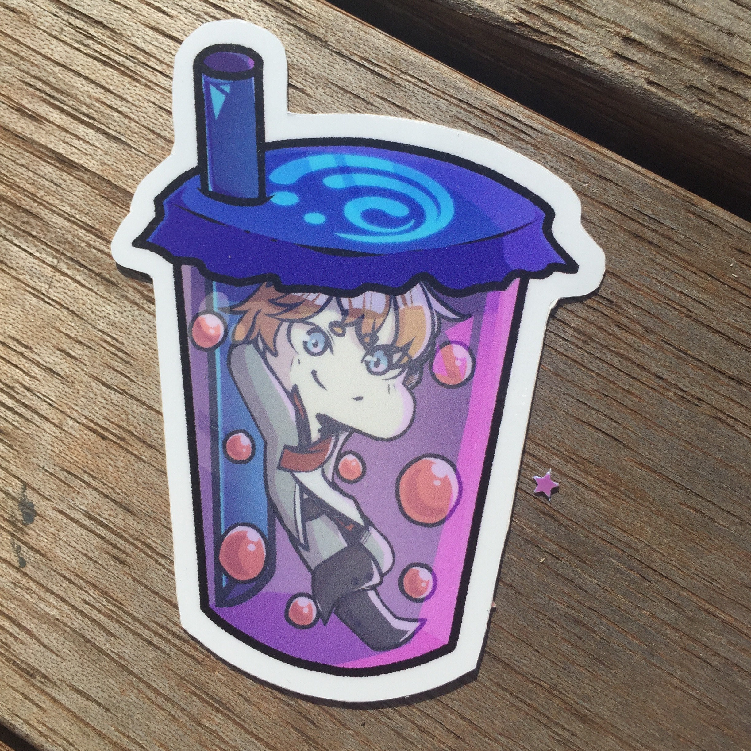 Genshin Impact Boba Stickers Zhong Li Tartaglia Venti | Etsy