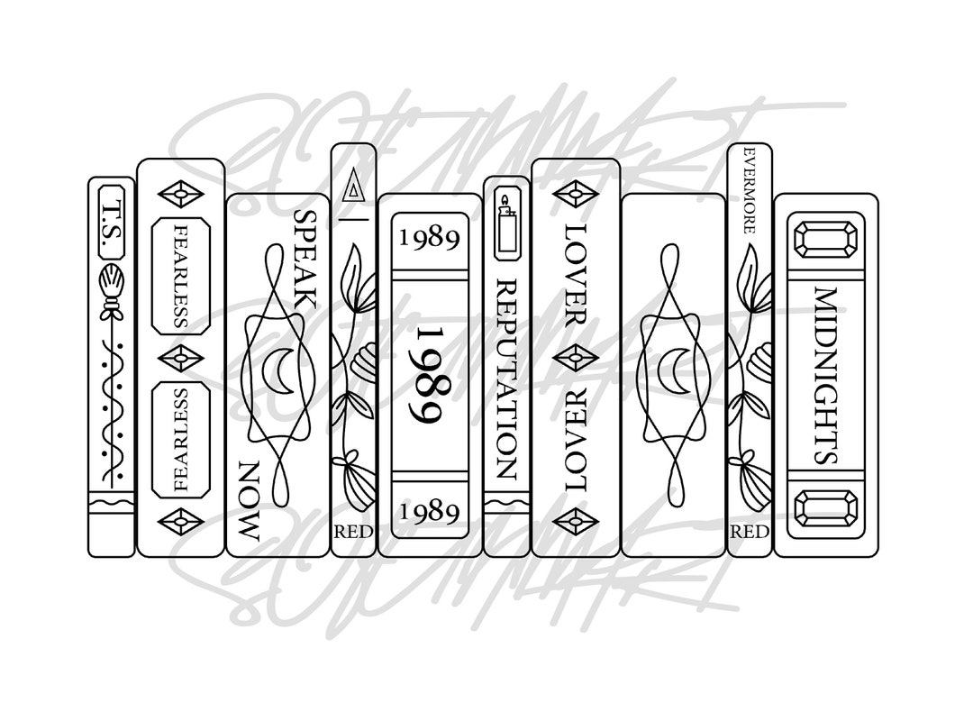 TS Albums as Books SVG PNG File Cricut Sublimation Download - Etsy UK