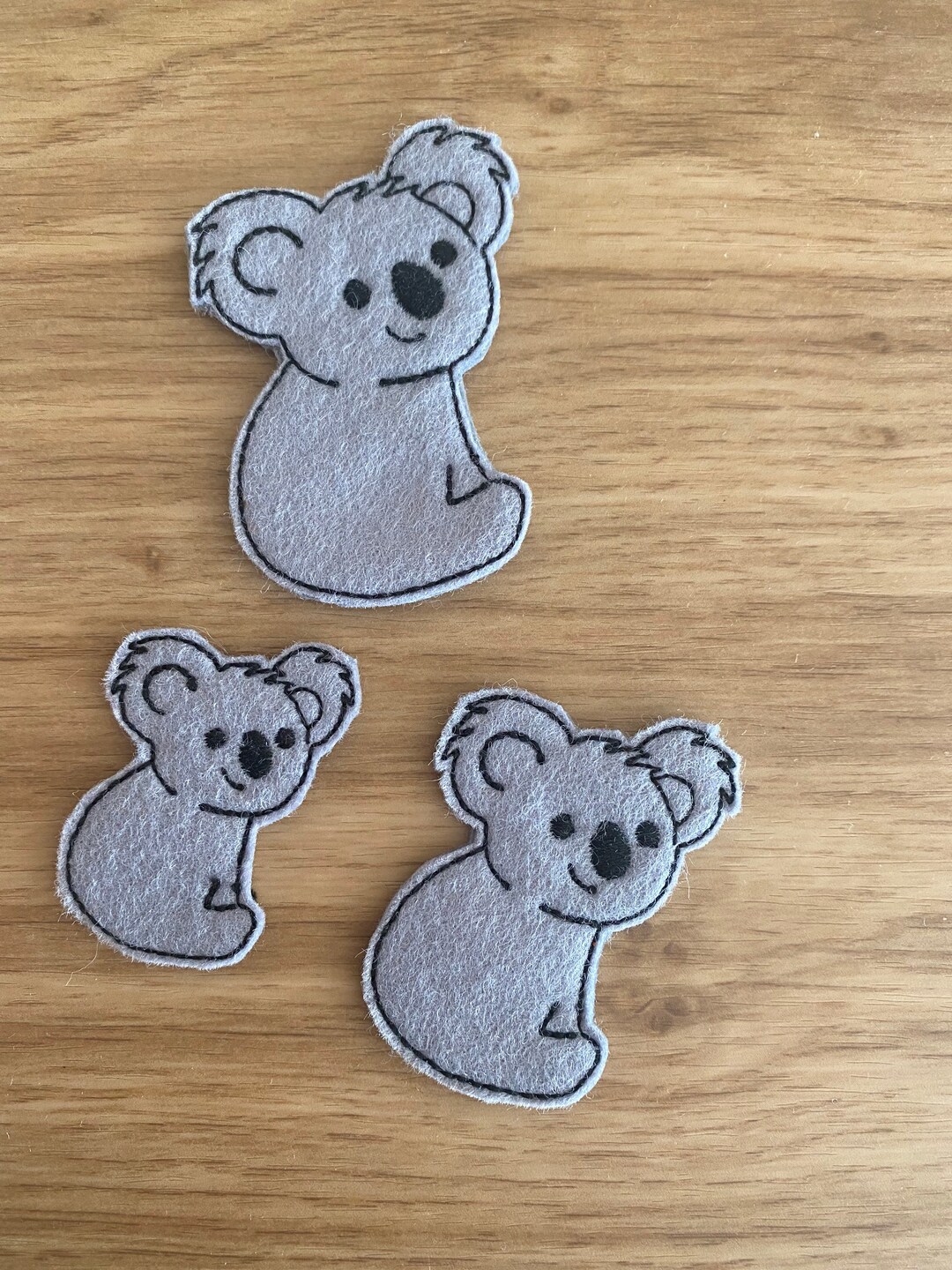Koala Filz, Patch ITH Stickdatei Stickdatei - Etsy.de