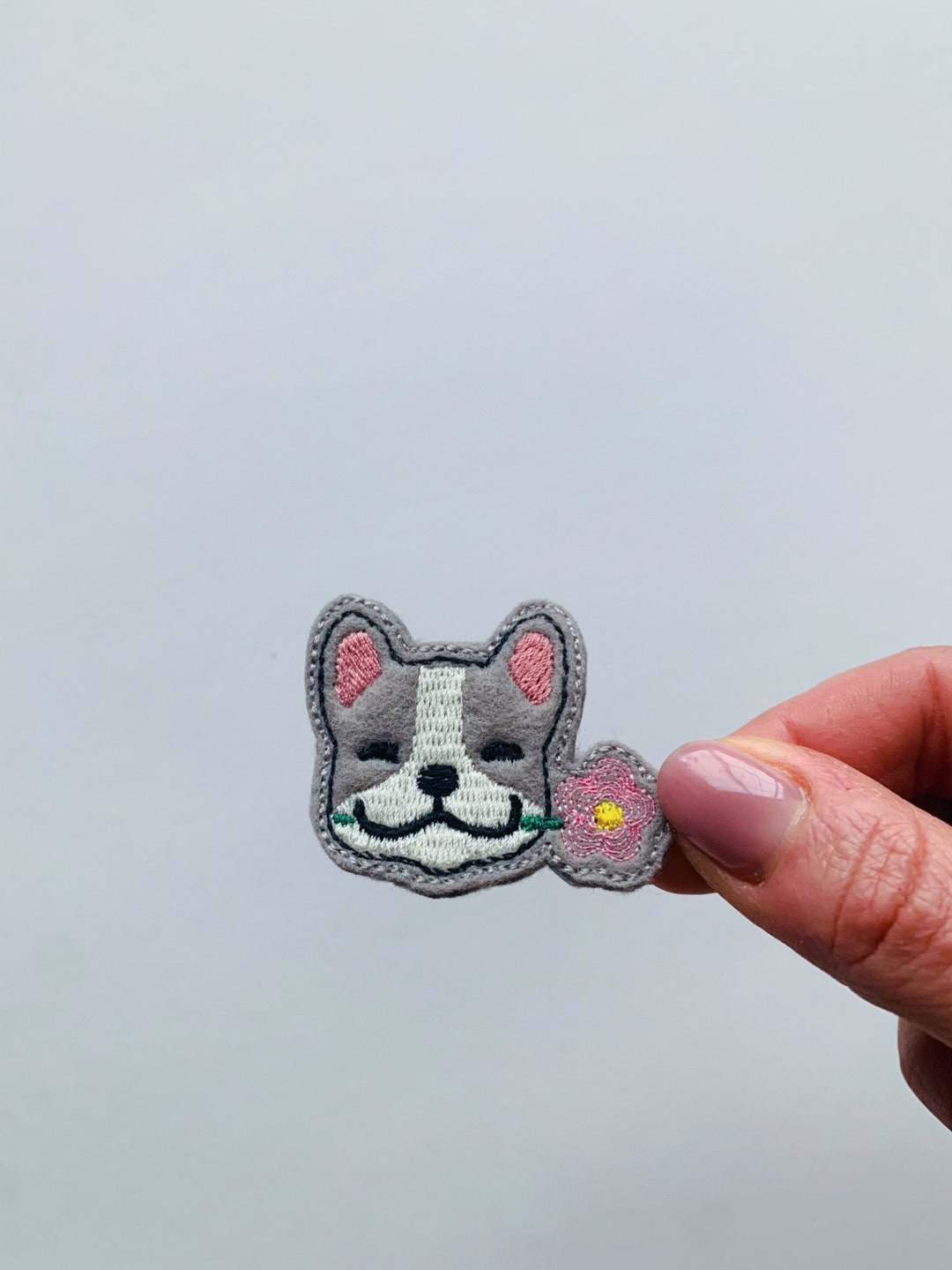 French Bulldog Feltie File, Dog Feltie Design, Dog ITH Embroidery File ...
