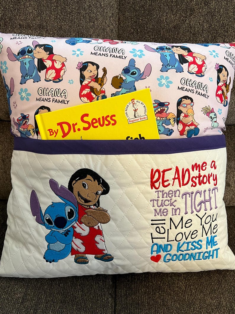 LILO and Stitch Reading Pillow - Etsy