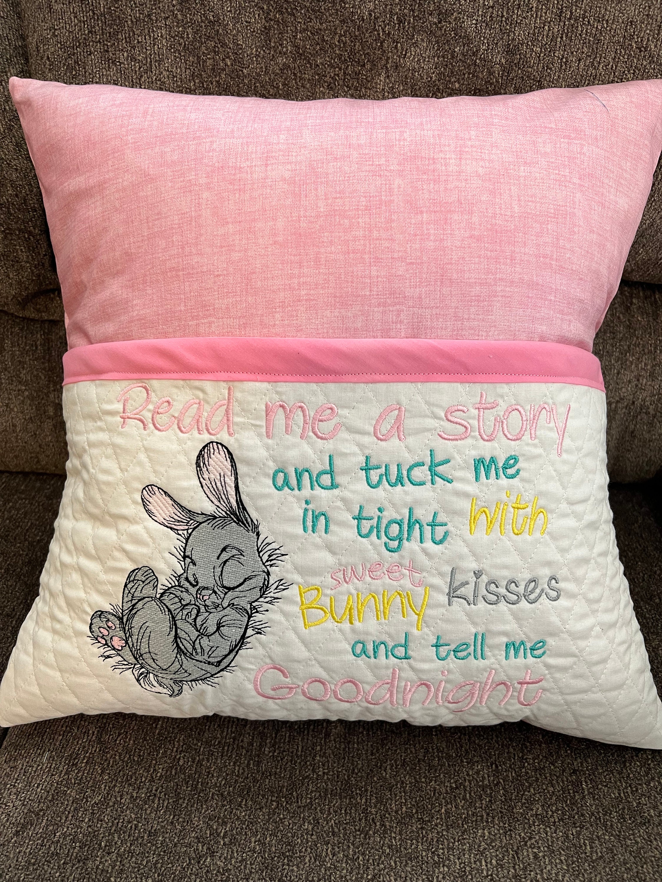 Snuggle Bunny Reading Pillow - Etsy