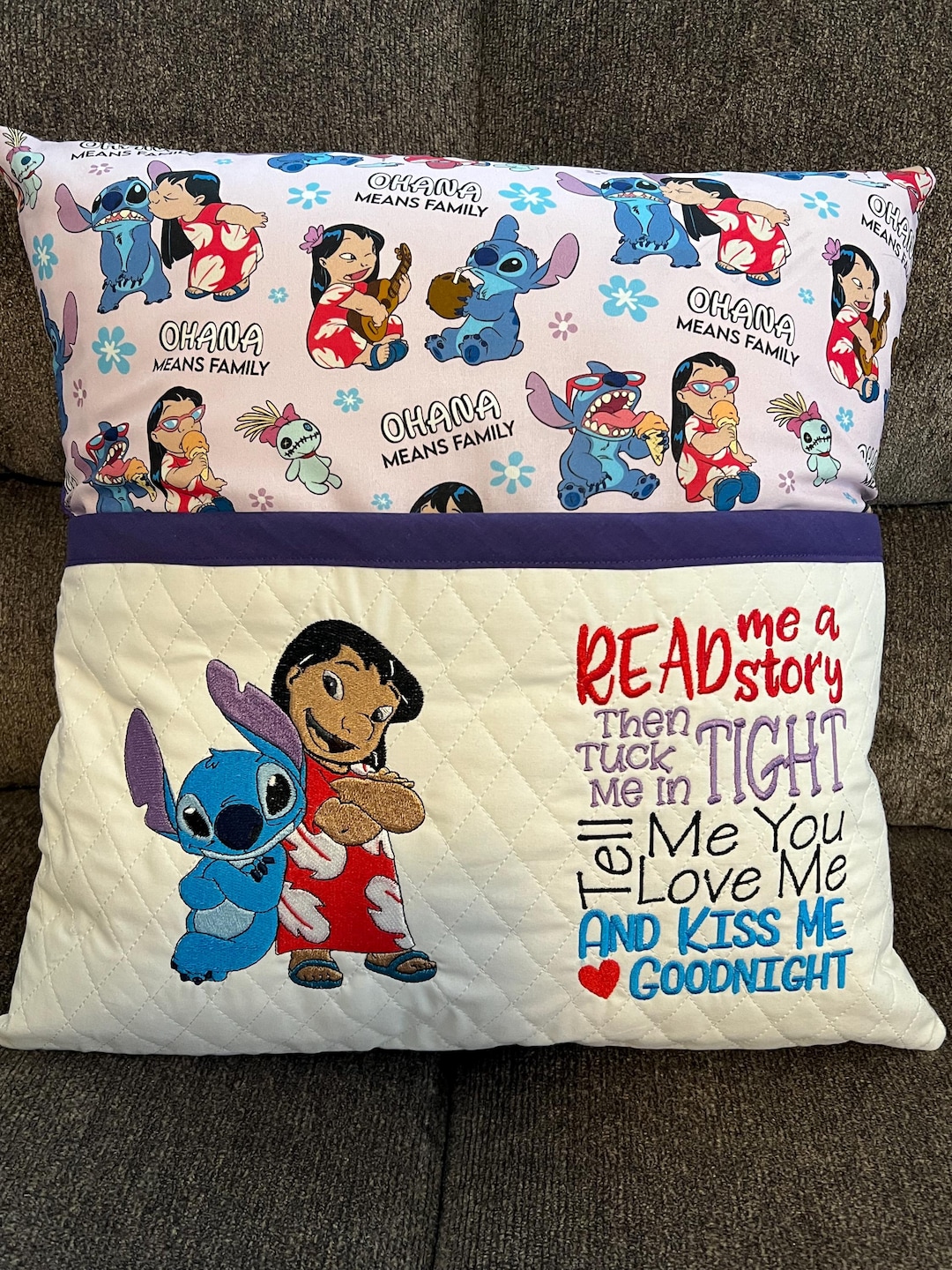 LILO and Stitch Reading Pillow - Etsy