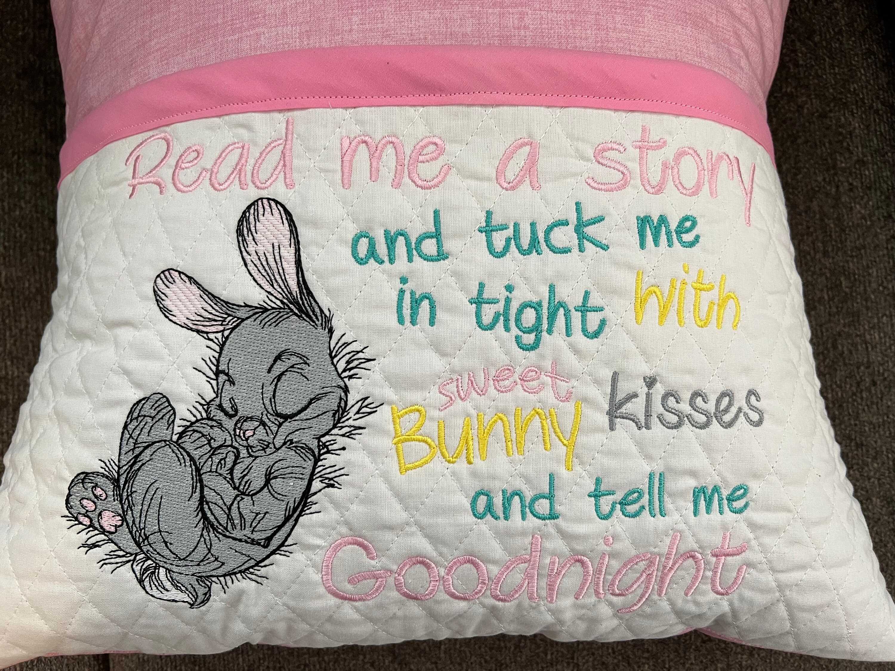 Snuggle Bunny Reading Pillow - Etsy
