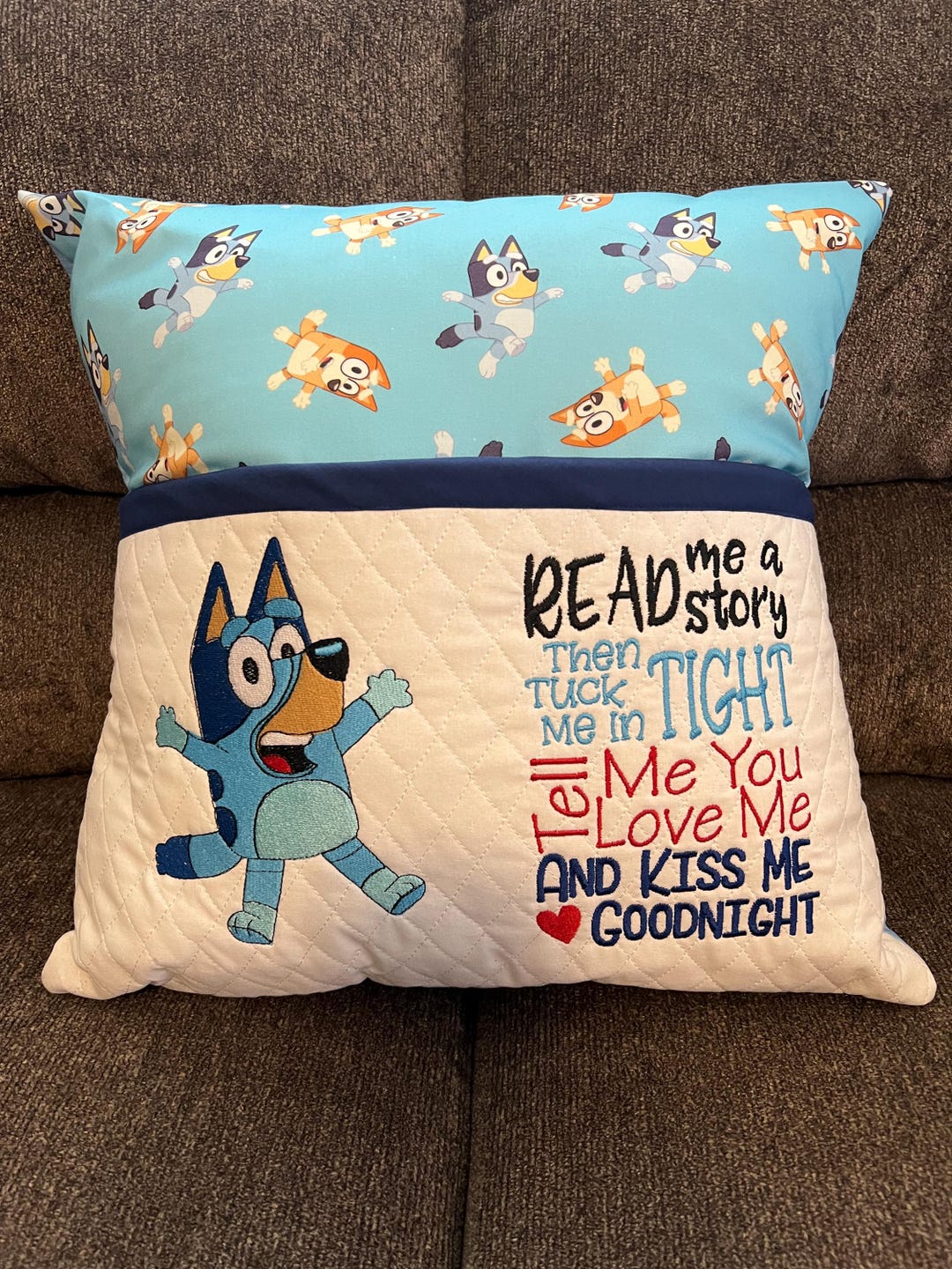 Bluey Reading Pillow - Etsy