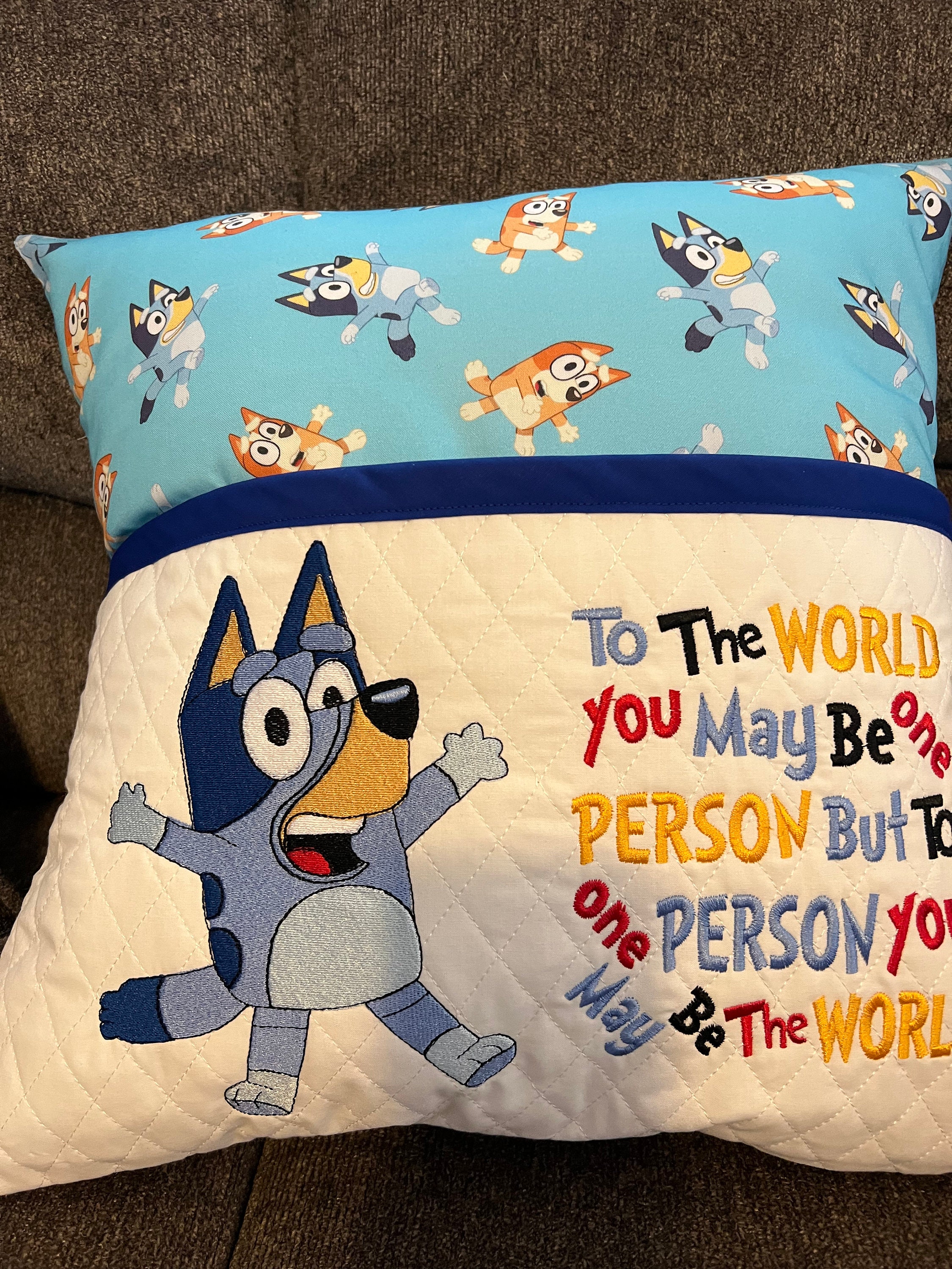 Bluey Reading Pillow - Etsy