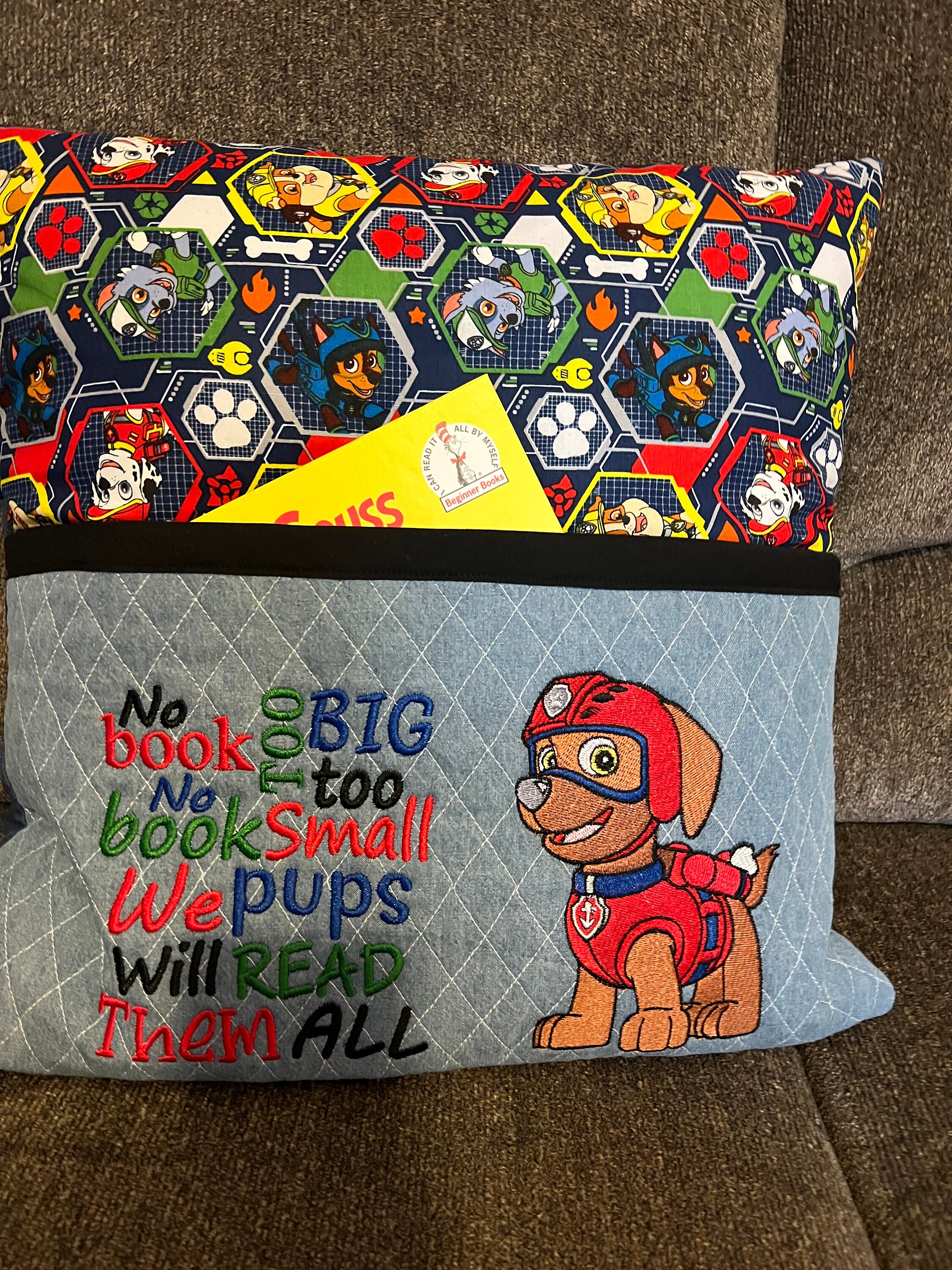Zuma Paw Patrol Reading Pillow - Etsy