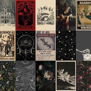 240pcs Vintage Grunge Wall Collage Kit – Grunge Room Decor - Etsy