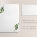 Printable Stationery Paper, Lemon Tree Leaf Writing Paper, A4, 8.5x11 ...