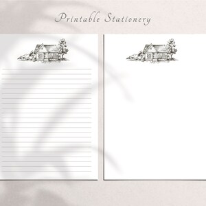 Printable Stationery Paper, Lined Unlined Lined Paper, Beige Stationery ...