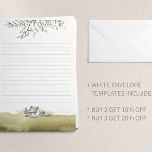 Vintage House Stationery Paper A4 8.5x11 Writing Paper - Etsy