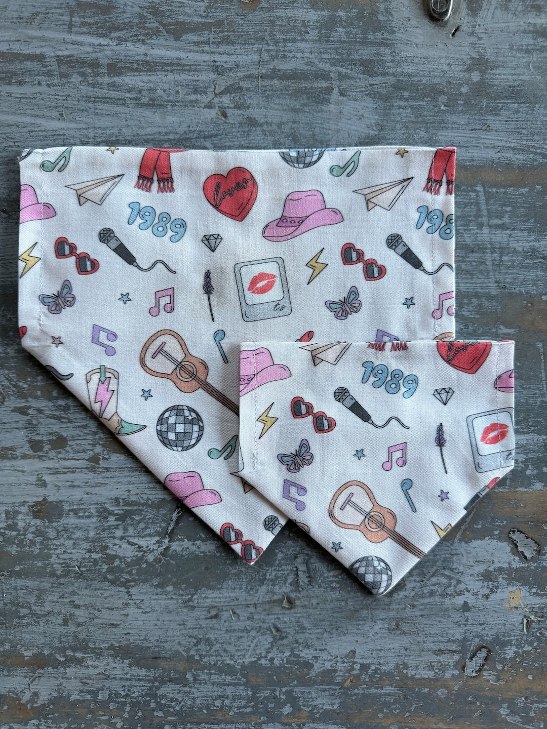 Swiftie Symbols Taylor Swift Dog Bandana Eras Tour - Etsy