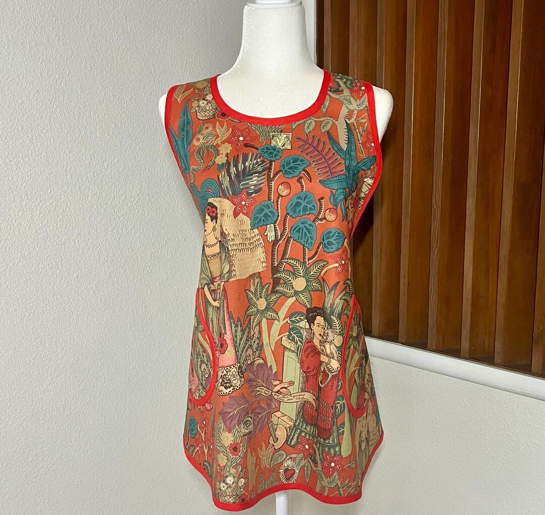Frida Kahlo Apron (terracotta) - Etsy