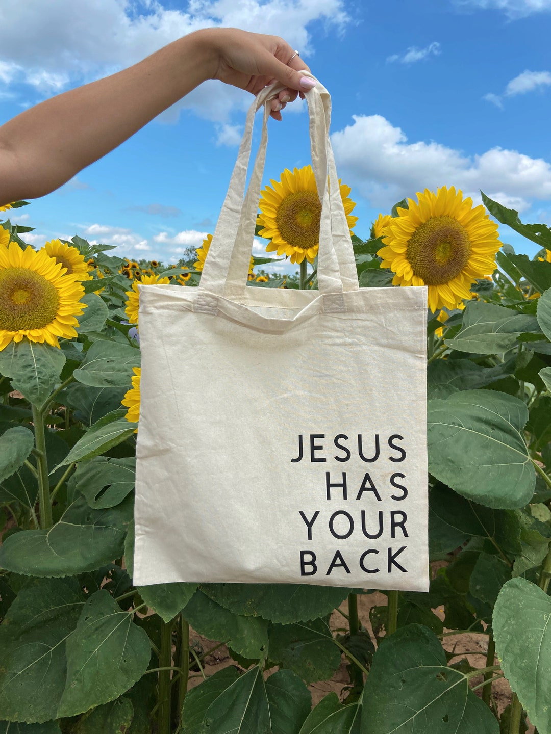 Jesus Has Your Back Tote Bag - Etsy