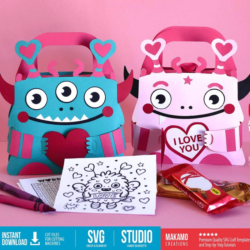 Monster Valentine Box - Etsy
