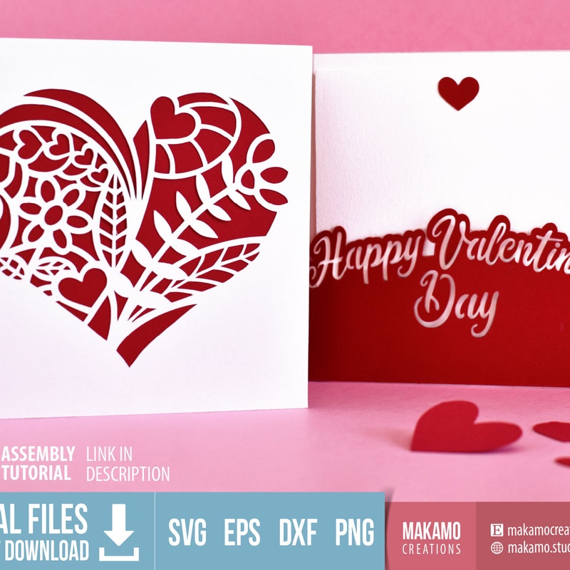 Valentines Day Card Svg - Etsy