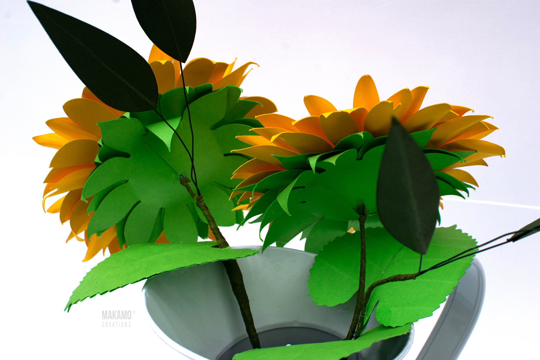 3D Paper Sunflower SVG: DIY Bouquet Template (5.5 Inches) (digital ...
