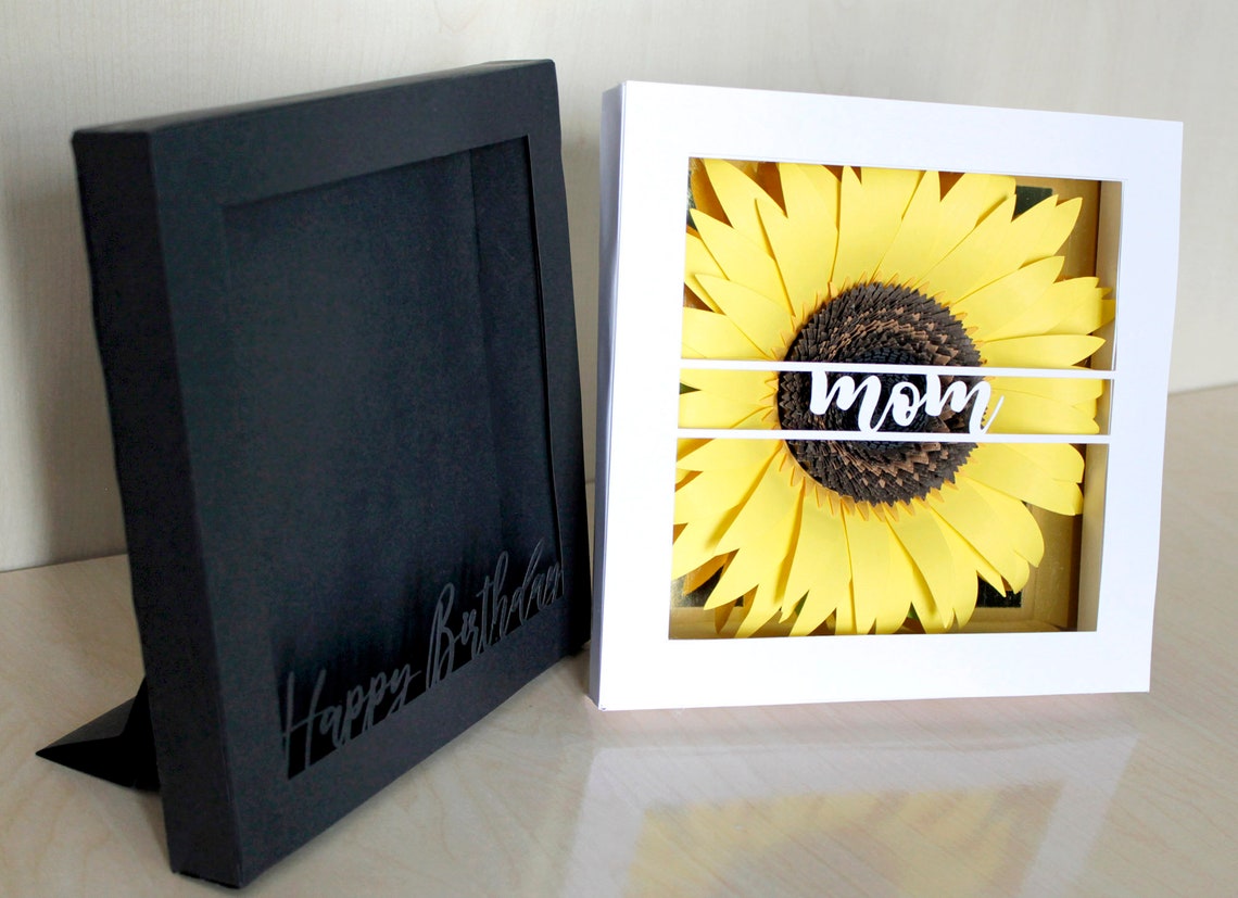 Shadow Box Frame Svg DIY 3D Paper Box Frame Svg 8x8 Paper | Etsy Australia