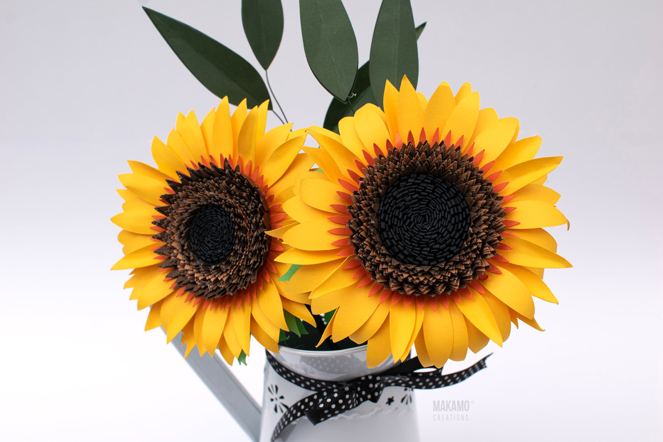 3D Paper Sunflower SVG: DIY Bouquet Template (5.5 Inches) (digital ...
