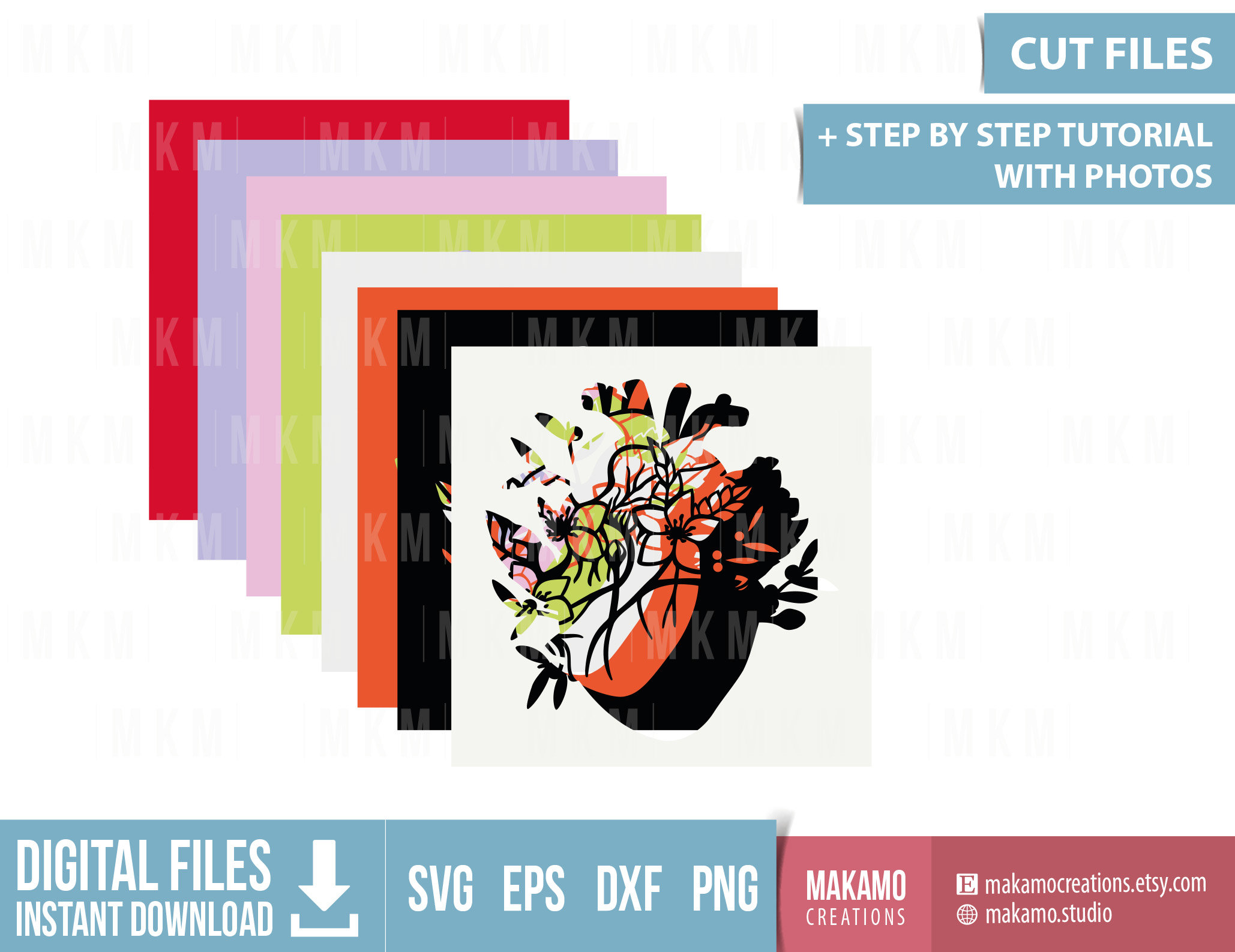 Heart Shadow Box Svg Layered Valentine's Day Shadow Box - Etsy