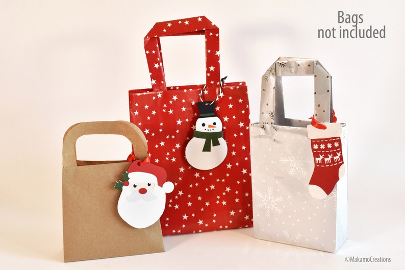 Christmas Tags SVG, Layered Ornament Templates (digital Download Cut ...