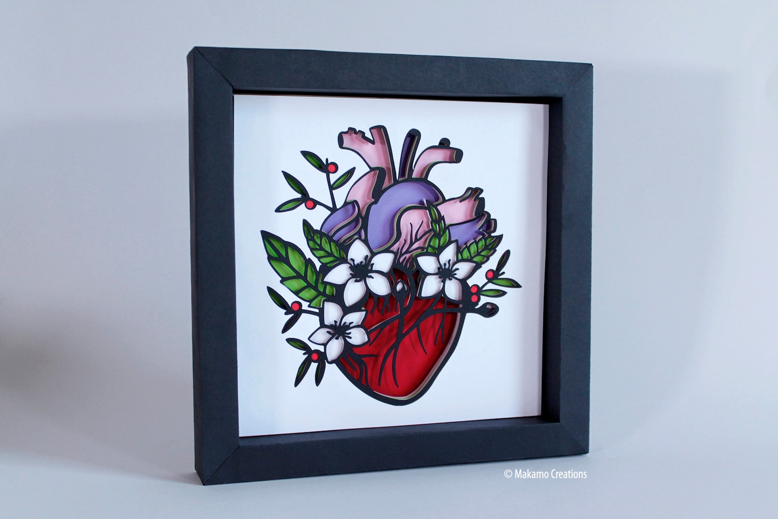 Heart Shadow Box Svg Layered Valentine's Day Shadow Box - Etsy