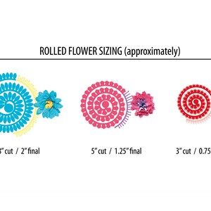 Two-tone Rolled Flower SVG Bundle, DIY 3d Flower Svg, Rolled Flower Svg ...