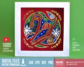 3D Christmas Shadow Box Svg 3D Joy Layered Svg Holiday - Etsy