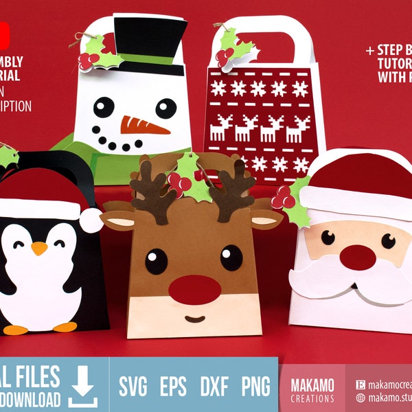 Christmas Treat Boxes - Etsy