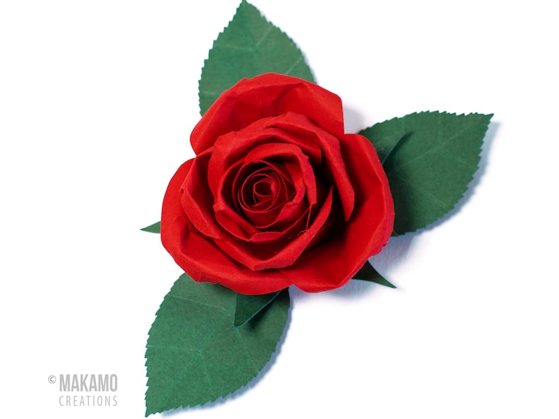 3D Paper Rose Svg Rose Template for Cricut Paper Flower - Etsy