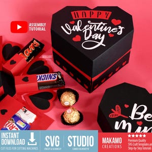 Heart Explosion Box SVG: Birthday, Valentine's Day, Anniversary | DIY ...