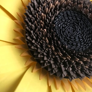 3D Paper Sunflower SVG Template: 8-inch DIY Floral Project (digital ...