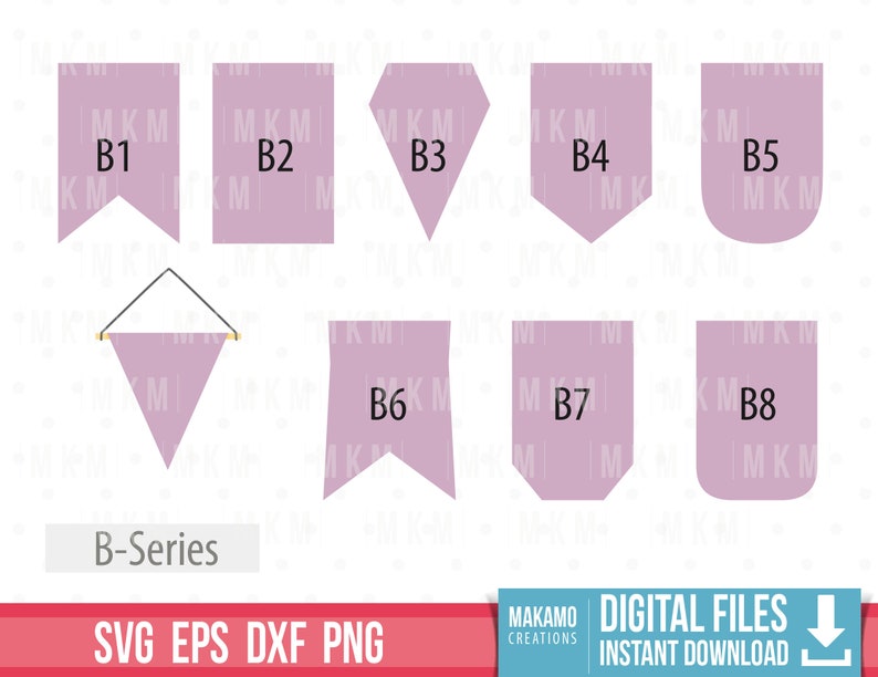 Bunting Banners SVG Bundle Birthday Banner Svg Party Banner | Etsy