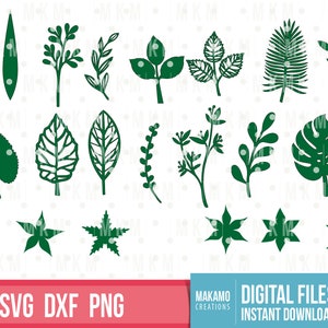 The Ultimate Small Paper Flower SVG Bundle, 3D Paper Flowers and Leaves ...