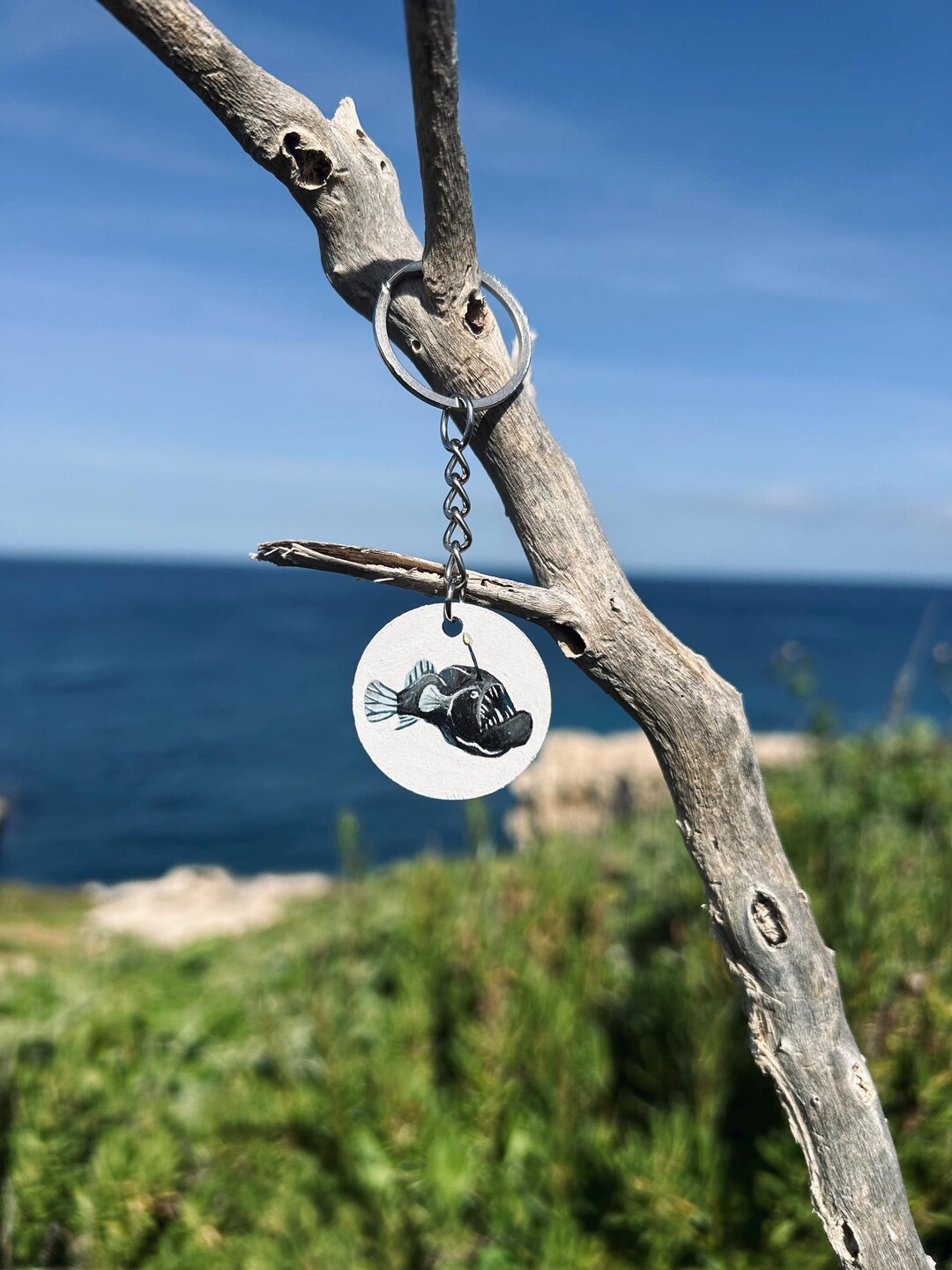 Anglerfish Keychain - Etsy