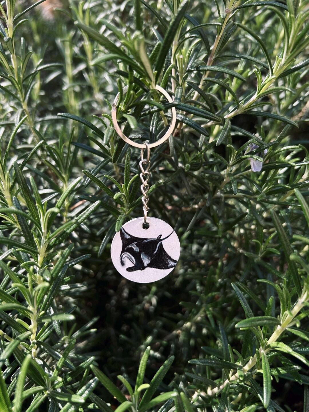 Manta Ray Keychain - Etsy