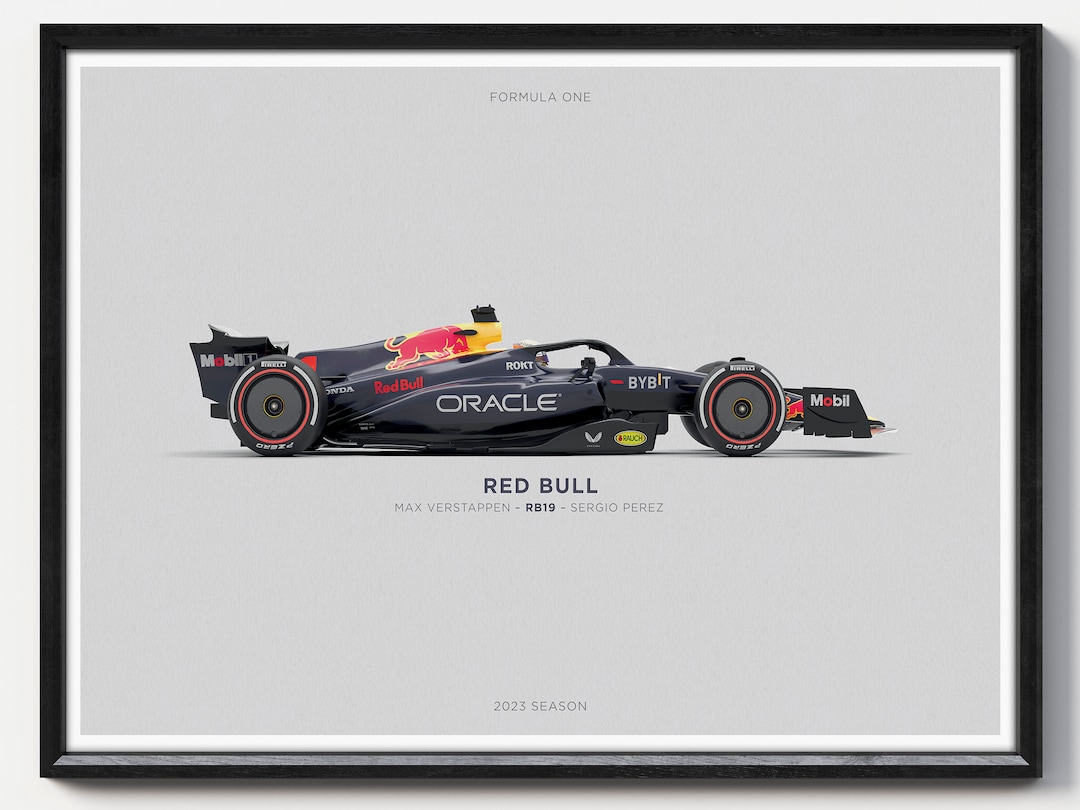 RED BULL F1 2023 Side Poster Print Highly Detailed RB19 From - Etsy Canada